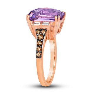 Le Vian Natural Amethyst Ring 1/2 ct tw Diamonds 14K Strawberry Gold | Jared