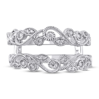 Diamond Enhancer Ring 1/8 ct tw Round 14K White Gold | Jared