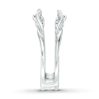 Diamond Enhancer Ring 1/8 ct tw Round-cut 14K White Gold | Jared