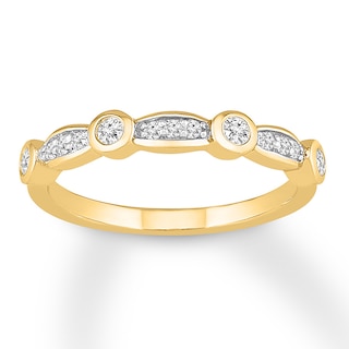 Diamond Ring 1/6 ct tw Round 10K Yellow Gold | Jared