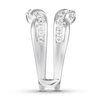 Diamond Enhancer Ring 5/8 carat tw Round-cut 14K White Gold | Jared