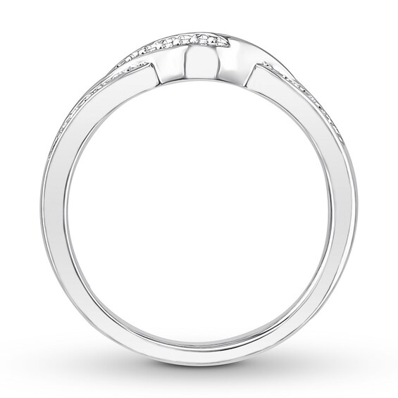 Diamond Contour Ring 1/8 carat tw Round 14K White Gold | Jared