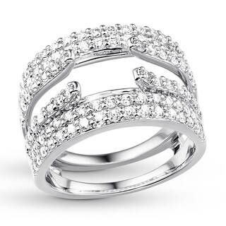 Diamond Enhancer Ring 1-1/3 ct tw Round 14K White Gold | Jared