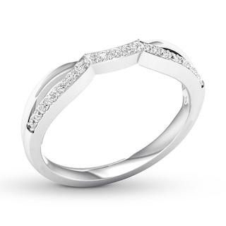 Diamond Contour Ring 1/6 carat tw Round 14K White Gold | Jared