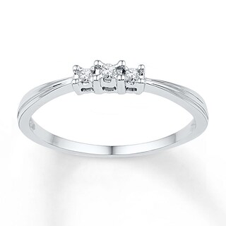 Diamond Promise Ring 1/20 ct tw Round 10K White Gold | Jared