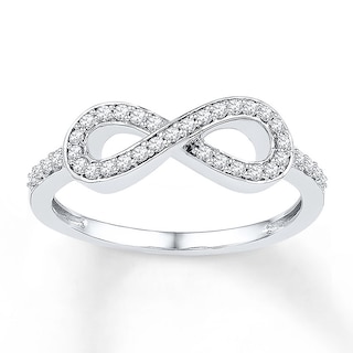 Diamond Infinity Ring 1/5 ct tw Round Sterling Silver | Jared