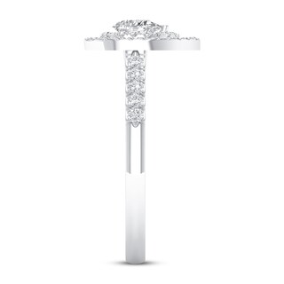Diamond Promise Ring 1/2 ct tw Pear/Round 10K White Gold | Jared