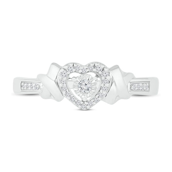 Diamond Ring 1/10 ct tw Round Sterling Silver | Jared