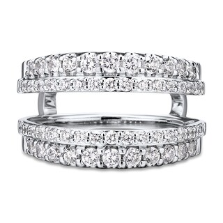 Diamond Enhancer Ring 1 1/4 ct tw Round 14K White Gold | Jared