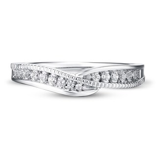 Diamond Contour Ring 1/6 ct tw Round 14K White Gold | Jared