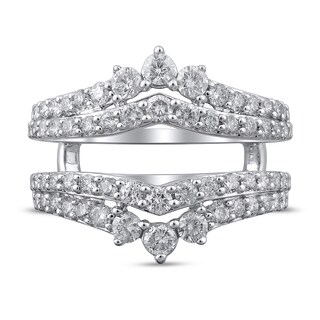 Diamond Enhancer Ring 1-1/3 ct tw Round 14K White Gold | Jared