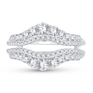 Diamond Enhancer Ring 1 ct tw Round 14K White Gold | Jared