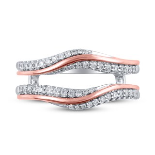 Diamond Enhancer Ring 1/3 ct tw Round 14K Two-Tone Gold | Jared