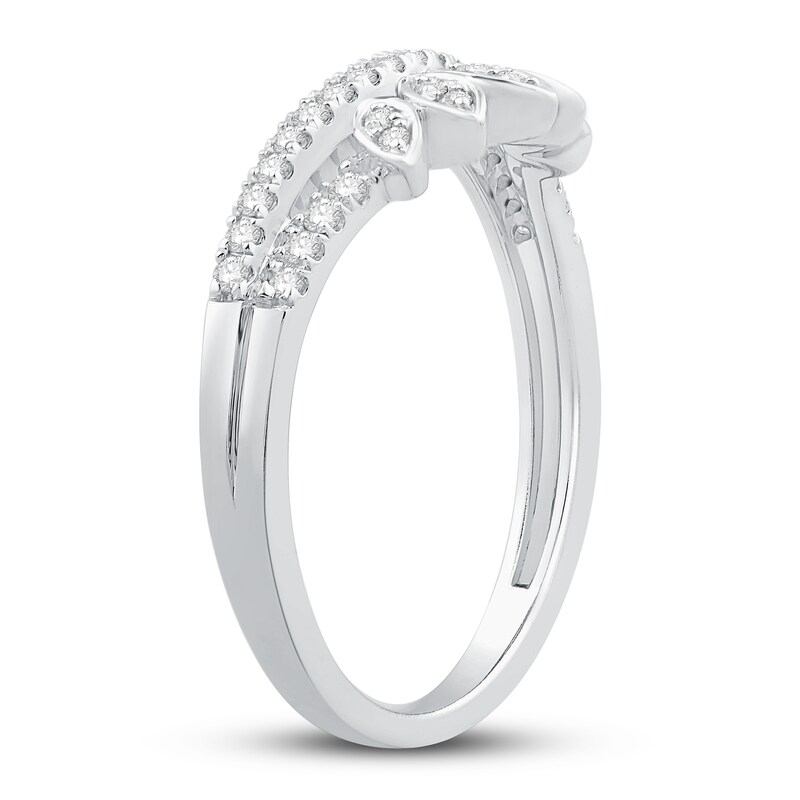 Diamond Contour Ring 1/4 ct tw Round 14K White Gold | Jared