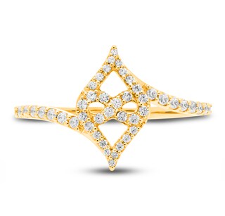 Diamond Ring 1/4 ct tw Round 10K Yellow Gold | Jared