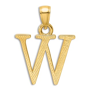 Initial W Necklace 14K Yellow Gold 18" | Jared