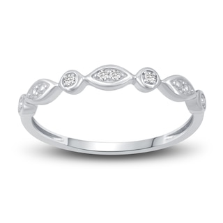 Diamond 3-Piece Stackable Ring 1/10 ct tw Round 14K Two-Tone Gold | Jared