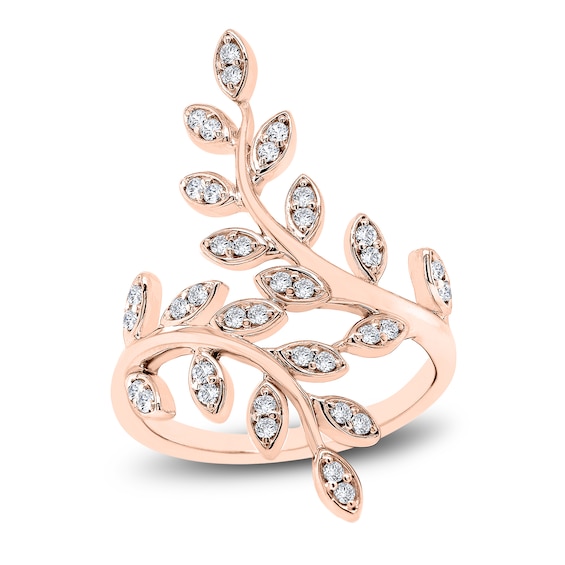 Diamond Flower Ring 1/3 ct tw Round 14K Rose Gold | Jared