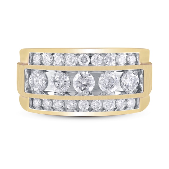 Men's Diamond Anniversary Ring 1-1/2 ct tw Round 14K Yellow Gold | Jared