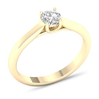 Diamond Solitaire Ring 1/4 ct tw Round-cut 14K Yellow Gold (SI2/I) | Jared