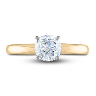 Diamond Solitaire Ring 1 ct tw Round 14K Two-Tone (I2/I) | Jared