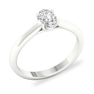 Diamond Solitaire Ring 1/2 ct tw Oval-cut Platinum (SI2/I) | Jared