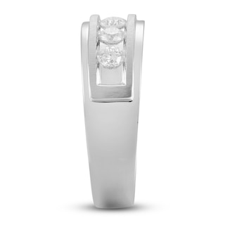 Men's Diamond Anniversary Ring 1 ct tw Round 14K White Gold | Jared