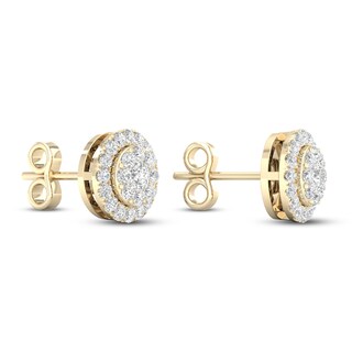 Diamond Stud Earrings 1/2 ct tw Round 10K Yellow Gold | Jared