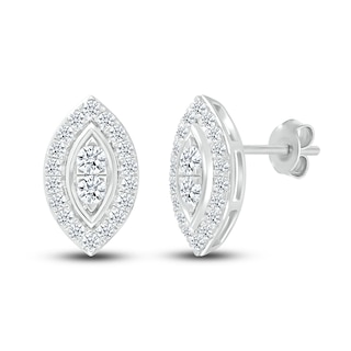 Diamond Stud Earrings 5/8 ct tw Round 10K White Gold | Jared