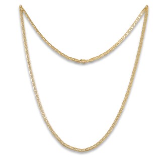 Solid Mariner Chain Necklace 14K Yellow Gold 24" 3.7mm | Jared