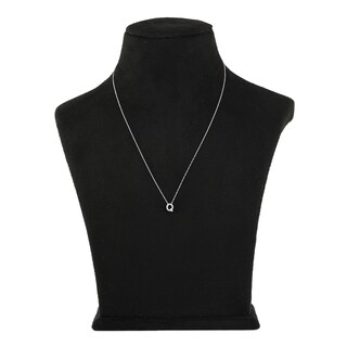 Diamond Initial Q Necklace 1/20 ct tw Round 10K White Gold | Jared