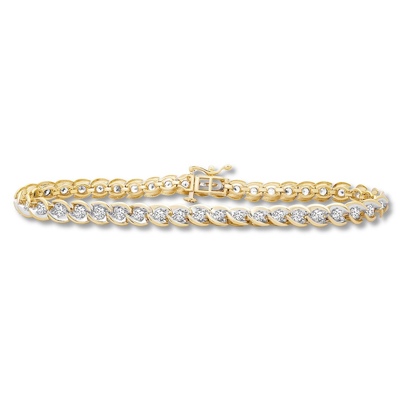 Diamond Tennis Bracelet 2 Carat Tw Round 14k Yellow Gold Jared