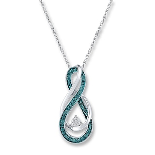 Infinity Symbol Necklace Diamond Accents Sterling Silver | Jared