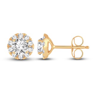 Diamond Stud Earrings 1 ct tw Round 14K Yellow Gold | Jared