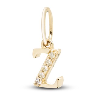 Diamond Accent Letter Z Charm 10K Yellow Gold | Jared