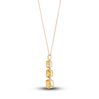 Natural Citrine Pendant Necklace 10K Yellow Gold | Jared