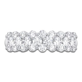 Diamond Multi-Row Ring 1-1/2 ct tw 14K White Gold | Jared