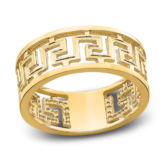 Openwork Greek Key Ring 14K Yellow Gold | Jared