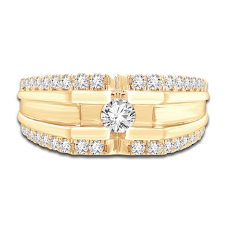 Men's Diamond Ring 1 ct tw Round 14K Yellow Gold | Jared