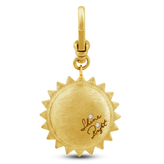 Charm'd by Lulu Frost "Shine Bright" Diamond Accent Sun Charm 10K ...