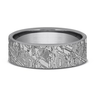 Men's Faux Meteorite Wedding Band Tantalum | Jared