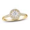 Diamond Double Halo Engagement Ring 5/8 ct tw 14K Yellow Gold | Jared