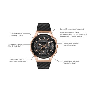 Bulova CURV Men's Chronograph Watch 98A185 | Jared