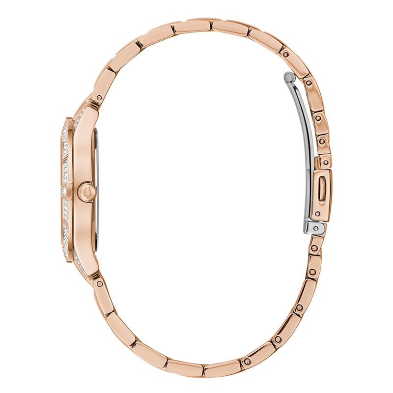 Bulova Phantom Crystal/Mother-of-Pearl Stainless Steel Women's Watch ...