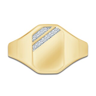 Men's Diamond Ring 1/20 ct tw Round 14K Yellow Gold | Jared