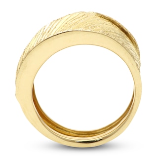 Italia D'Oro Textured Ring 14K Yellow Gold | Jared