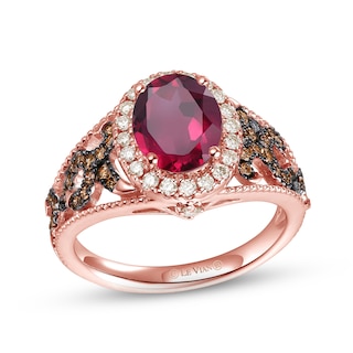 Le Vian Natural Rhodolite Garnet Ring 1/2 ct tw Diamonds 14K Strawberry ...