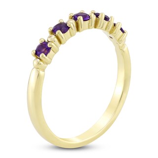 Natural Amethyst Stackable Ring 10K Yellow Gold | Jared