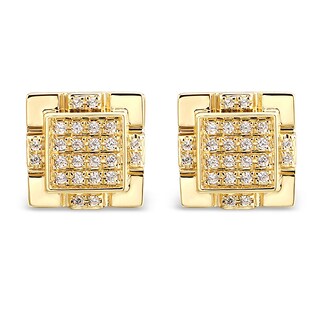 Men's Stud Earrings 1/4 ct tw Diamonds 10K Yellow Gold | Jared