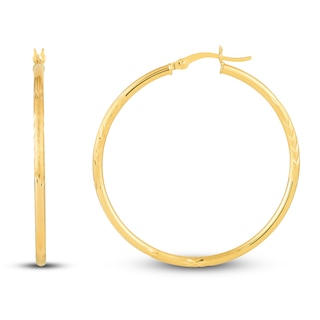 Hoop Earrings 14K Yellow Gold 40mm | Jared